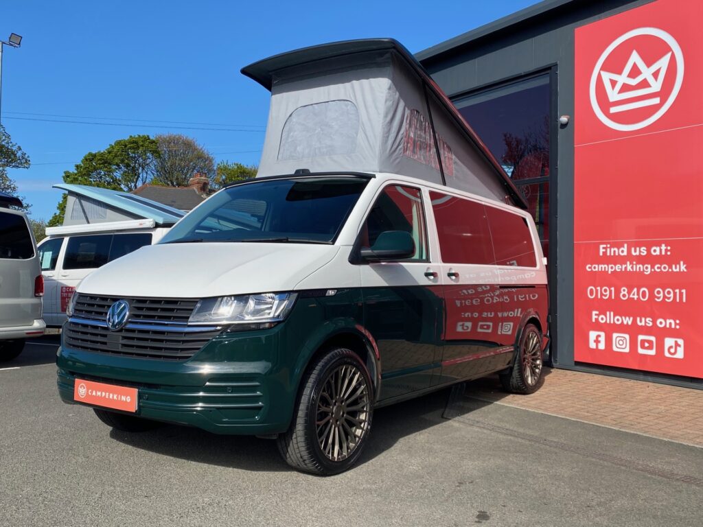 2022 VW Transporter T6.1 Candy White and Green LWB St Tropez Campervan ...